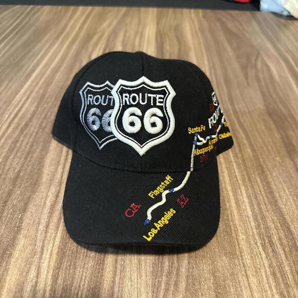 Route 66 | Accessories | Vintage Black Route 66 Map Hat | Poshmark